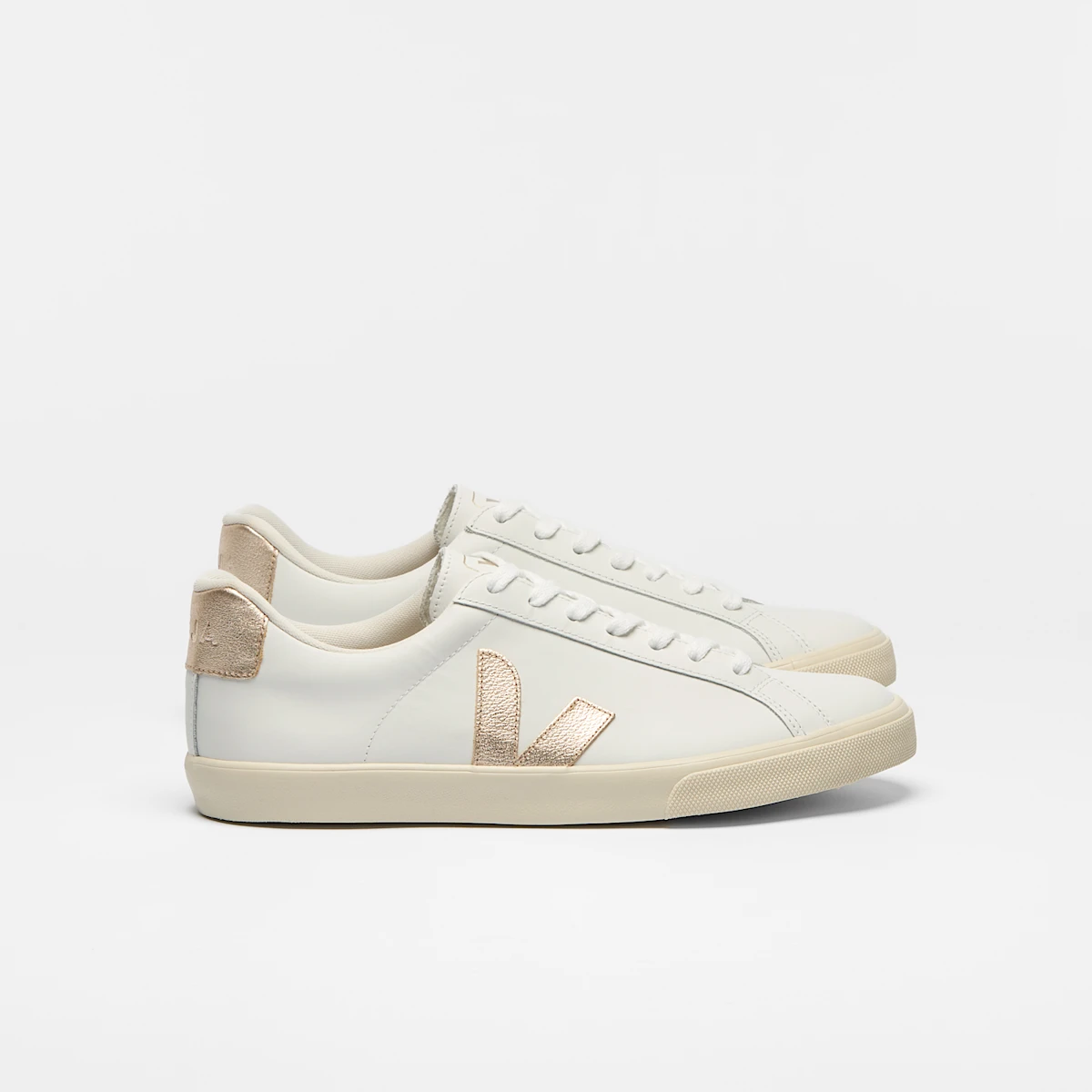 ESPLAR LEATHER WHITE PLATINE - VEJA